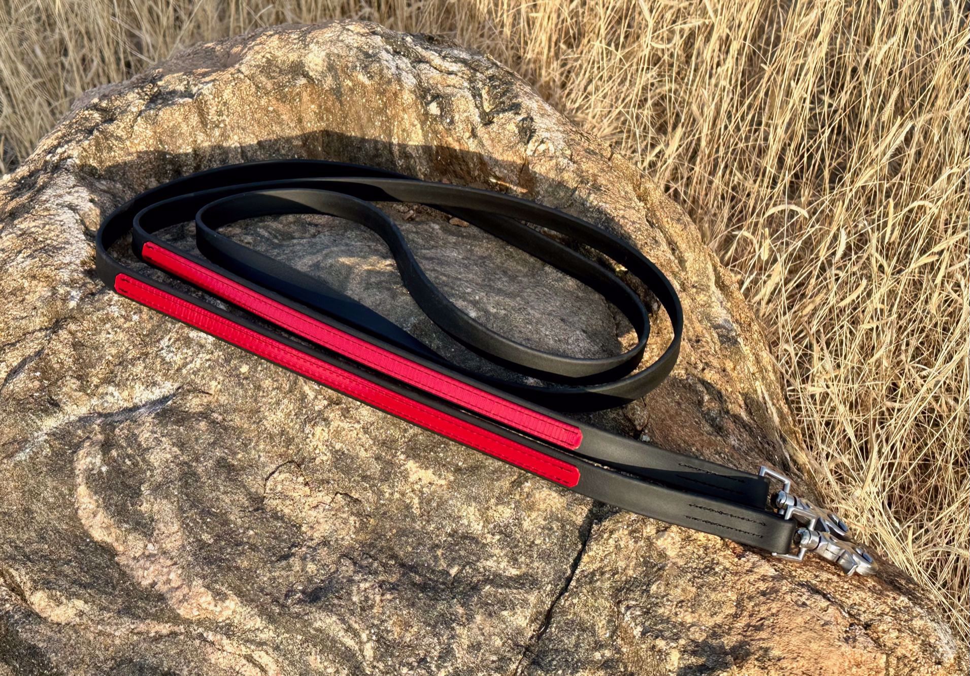 Moss Rock Endurance-Reins with Colored Overlay